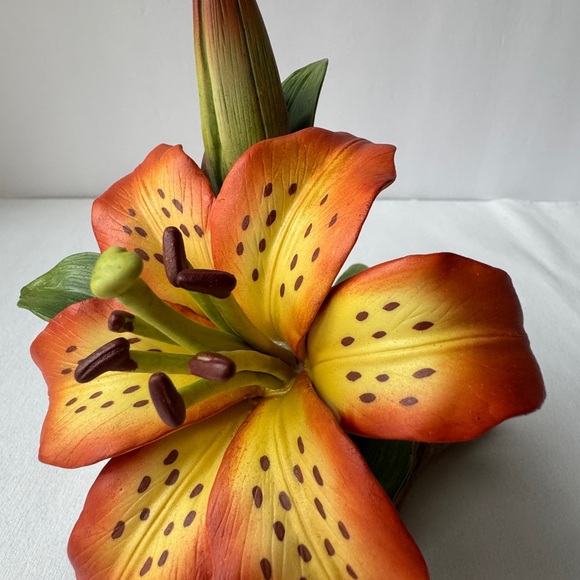 Accents | Orange Tiger Lily Figurine Andrea Sadek 1984 Collectible ...